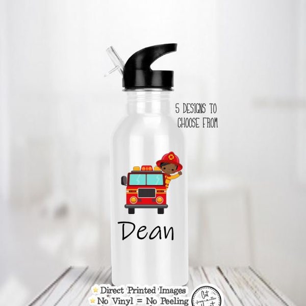 Fireman Water Bottle - Etsy