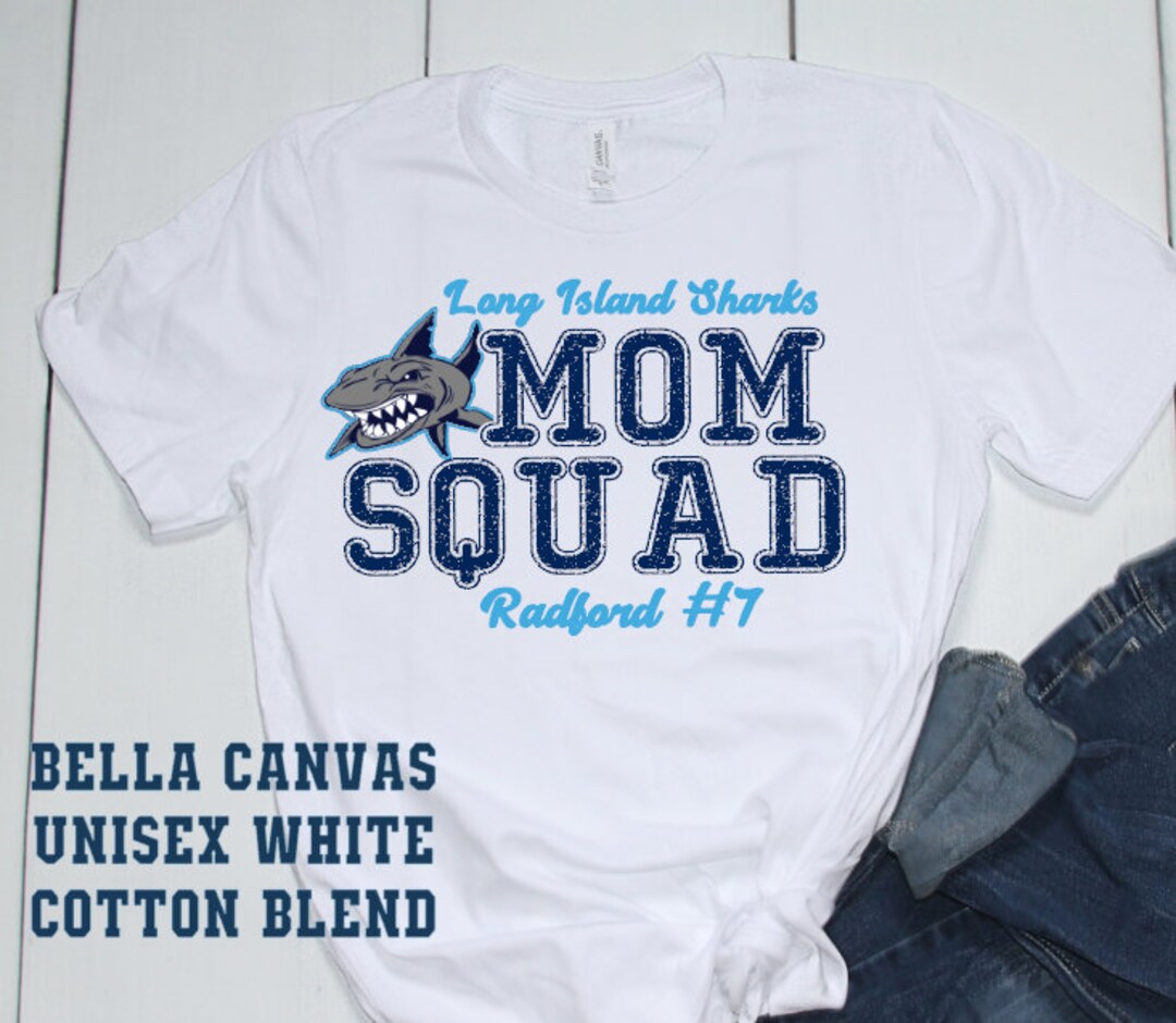 Long Island Sharks Cooperstown Custom Team T-shirt or Tank Top ...