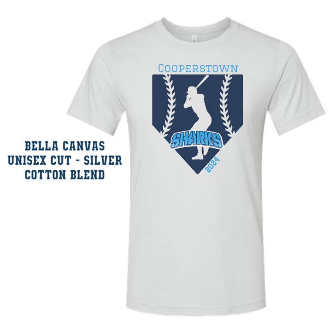 Long Island Sharks Baseball Tournament Shirt, Cooperstown Team Tee - Etsy