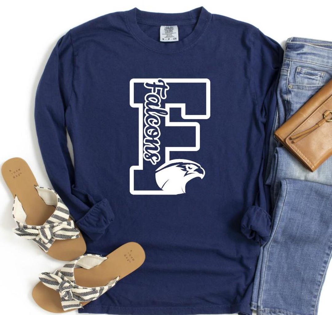 Custom School Spirit Wear, Go Falcons School Pride, Falcon Pride, High ...