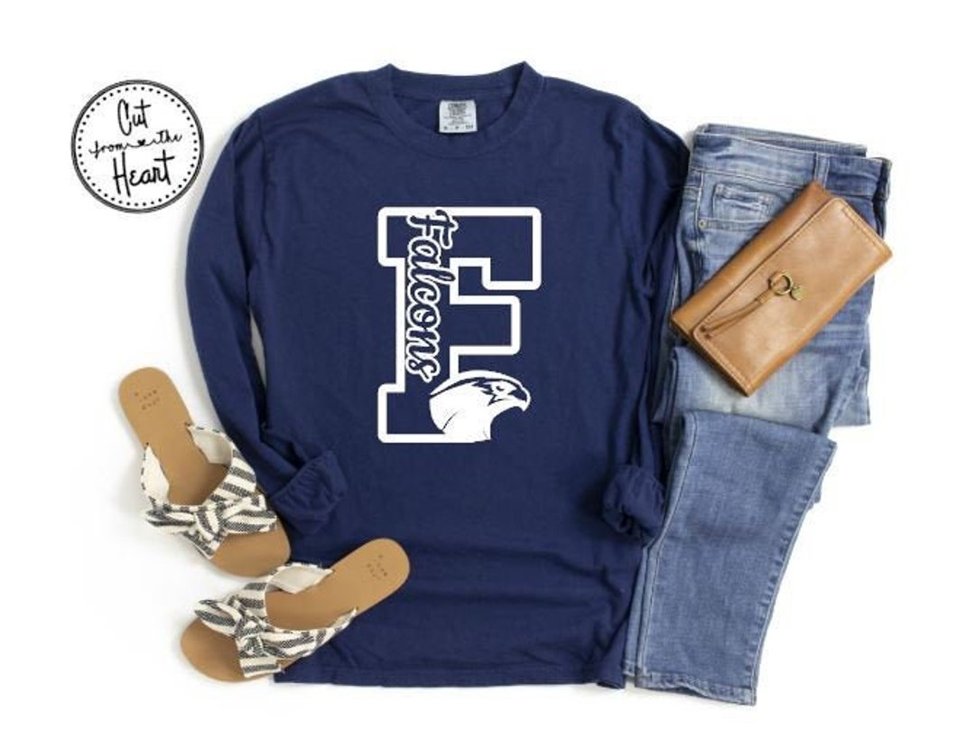 Custom School Spirit Wear, Go Falcons School Pride, Falcon Pride, High ...