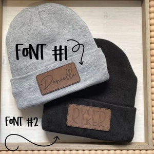 Name Beanies, Adult, Toddler, Youth Beanie With Name, Custom Name Hat ...