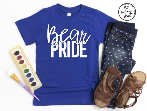 School Spirit Shirts Go Bears School Pride Shirt School | Etsy