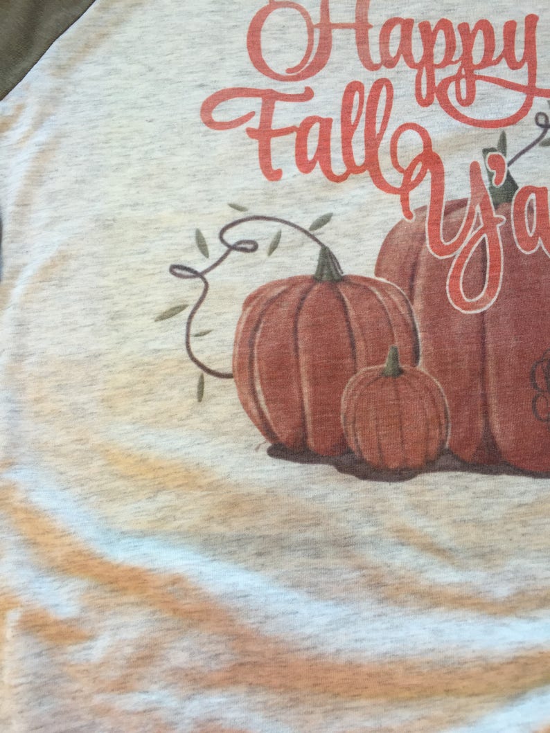 Thanksgiving Shirt Fall Baseball Tee Happy Fall Yall Fall | Etsy