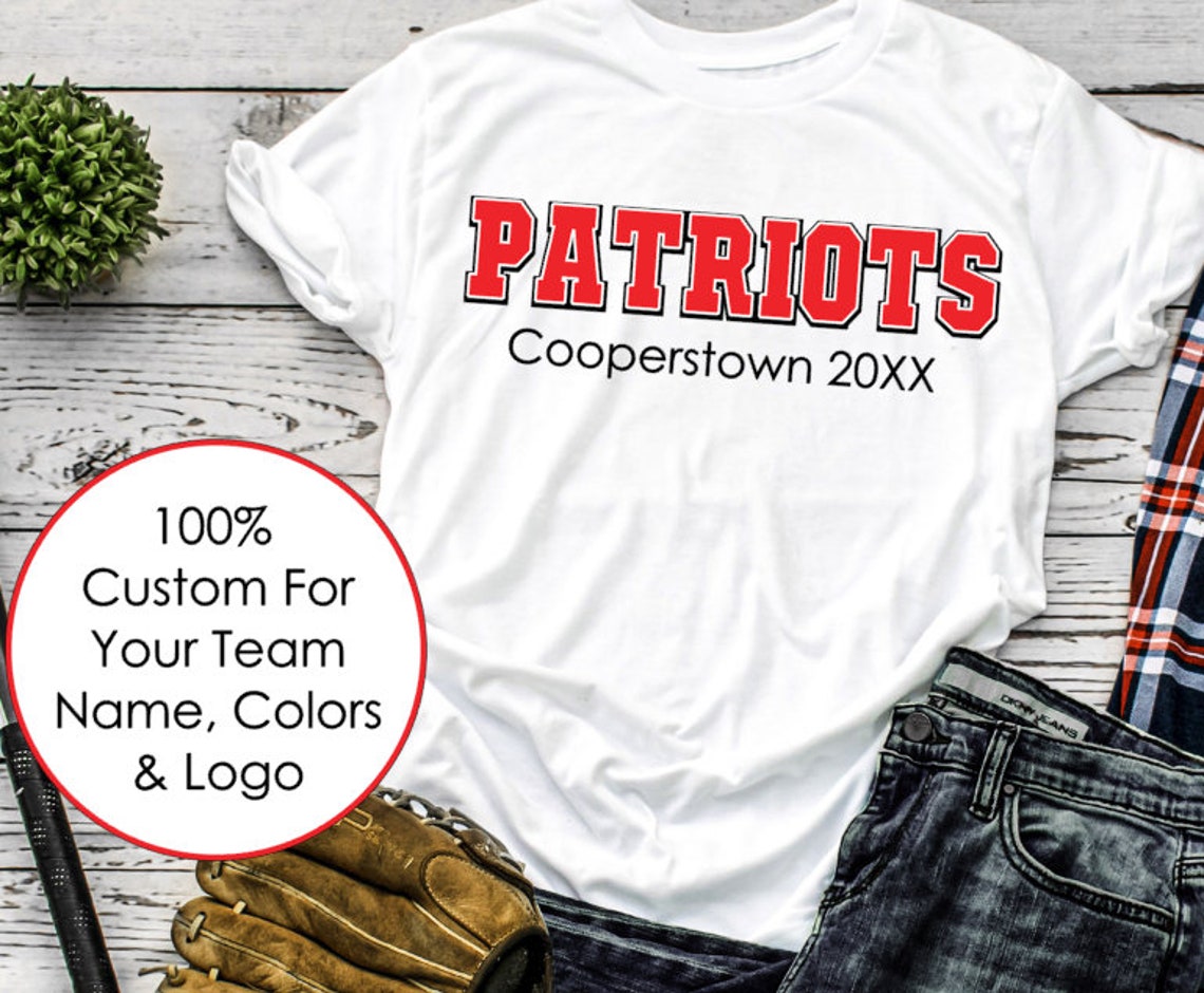 Cooperstown Custom Team Tee, Custom Baseball Team Tshirt, Cooperstown ...