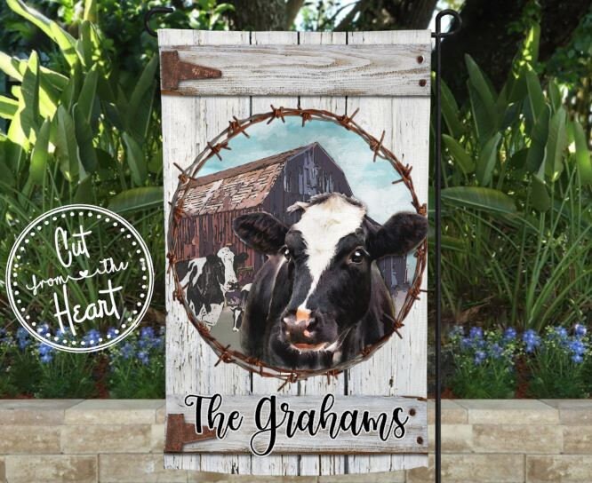 Personalized Chicken Garden Flag, Custom Farm Sign, 12x18 - Etsy