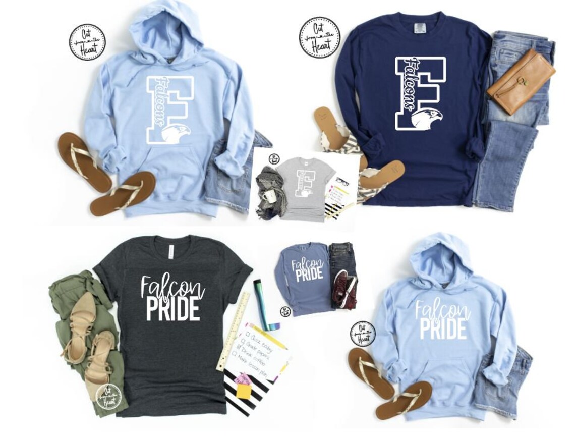 School Team Shirt, Falcons Pride, School Mascot Shirt, Sports Team ...