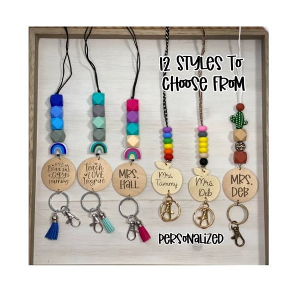 Teacher Lanyard Teacher Appreciation Gift Custom Badge - Etsy