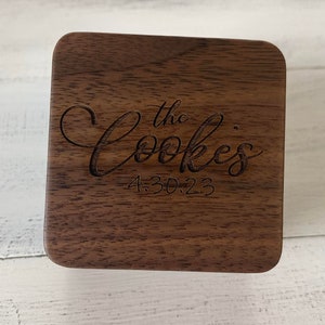 Western Branded Ring Box, Cowhide Ring Box, Western Cowboy Wedding ...