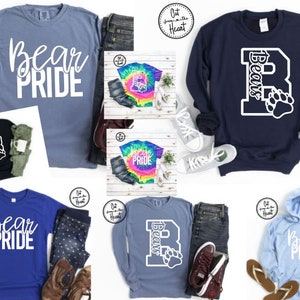 School Spirit Shirts, Go Bears School Pride Shirt, School Spirit Team ...