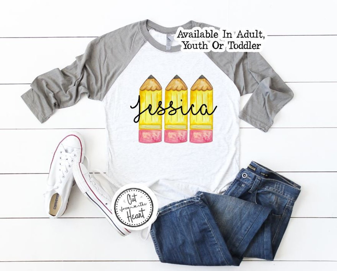 Back to School Personalized Baseball Tee Preschool - Etsy