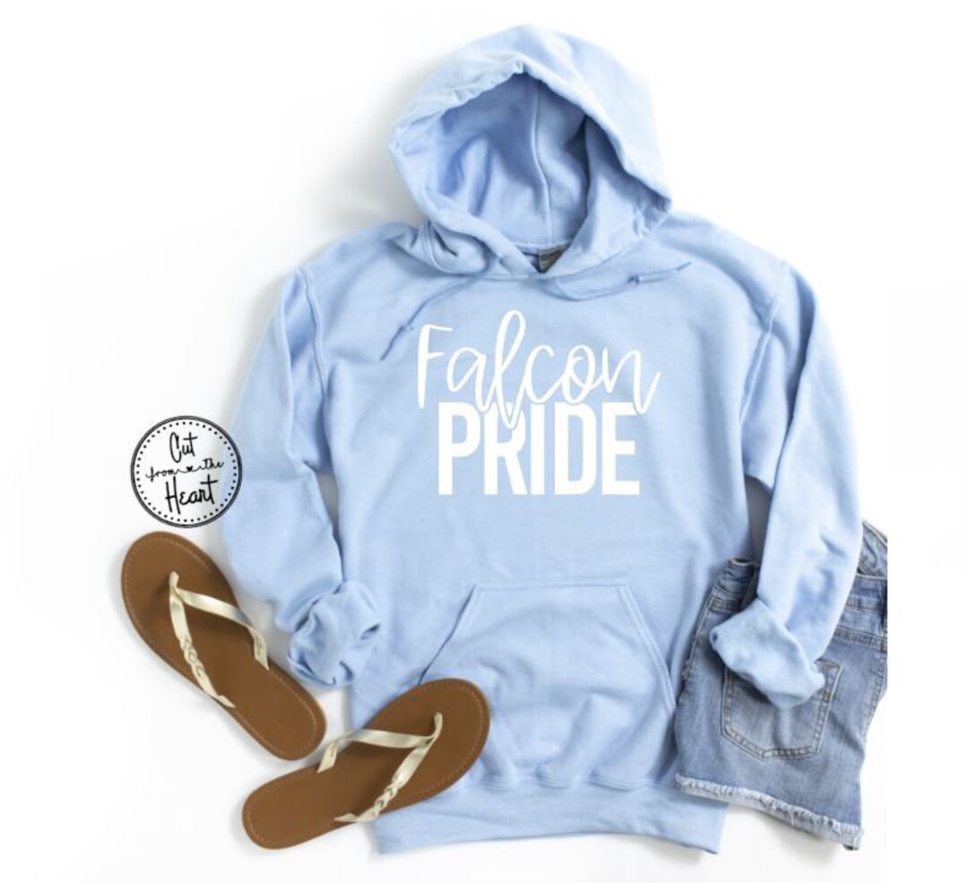 Falcon Pride Hoodie, School Spirit Sweatshirt, Mascot Apparel - Etsy