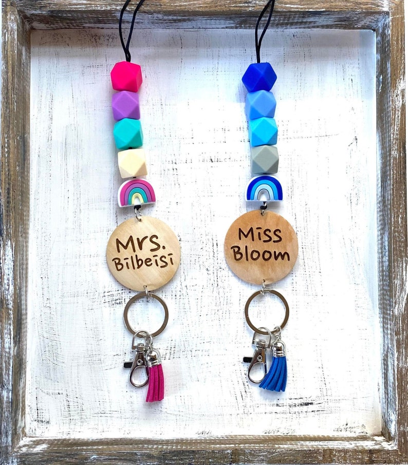 Teacher Lanyard Teacher Appreciation Gift Custom Badge - Etsy