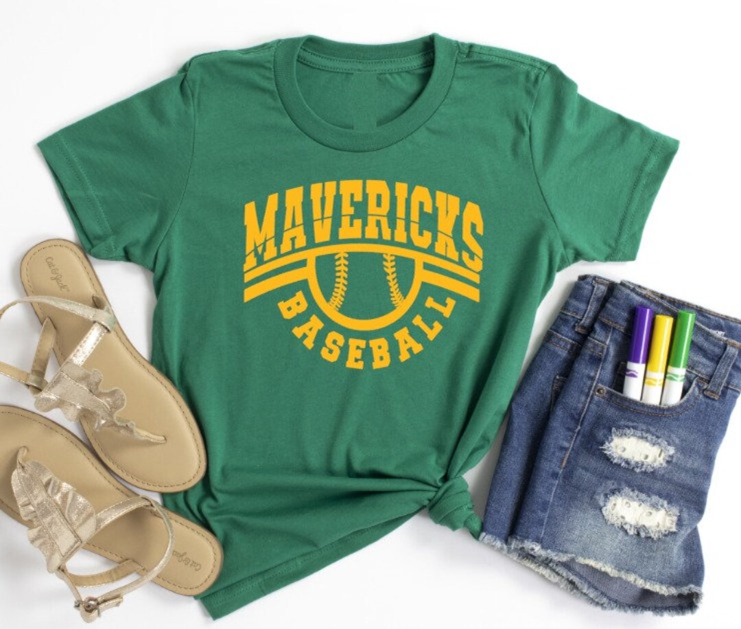 Mavericks Baseball Team Custom Graphic Tee, Custom Baseball Sweatshirts ...