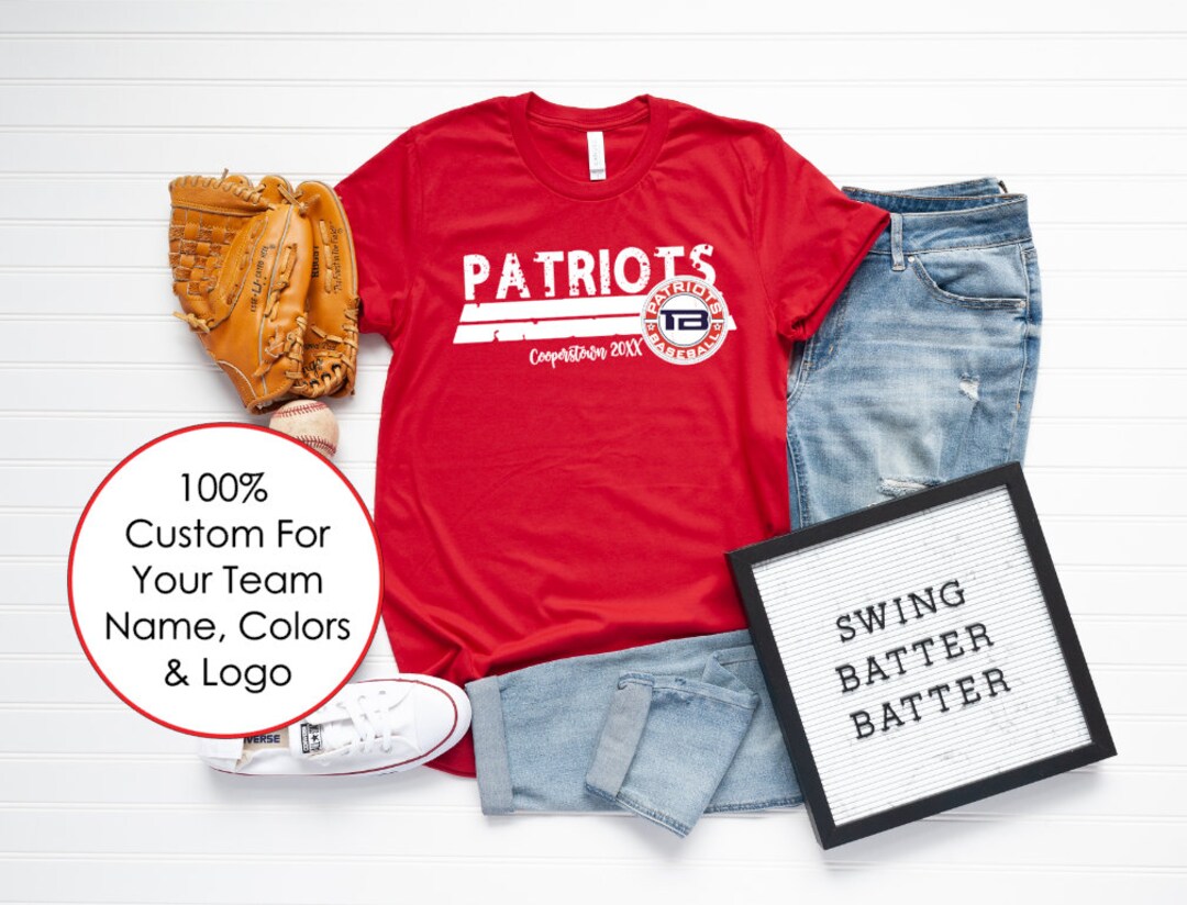 Custom Baseball Team T-shirt, Cooperstown Graphic Tee - Etsy