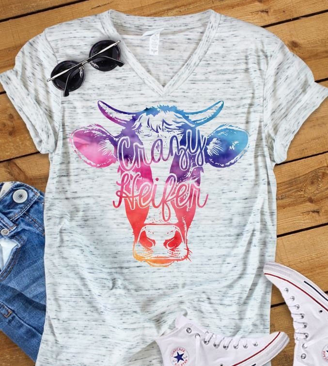 Camisa de vaquilla loca camisa de vaca camiseta de vaca | Etsy