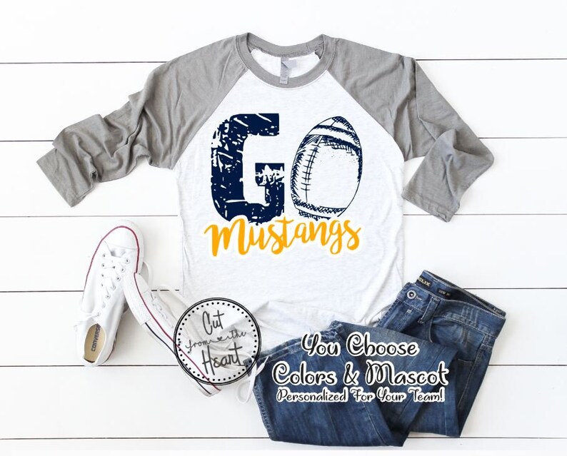 School Spirit School Pride School Mascot Football Shirt | Etsy