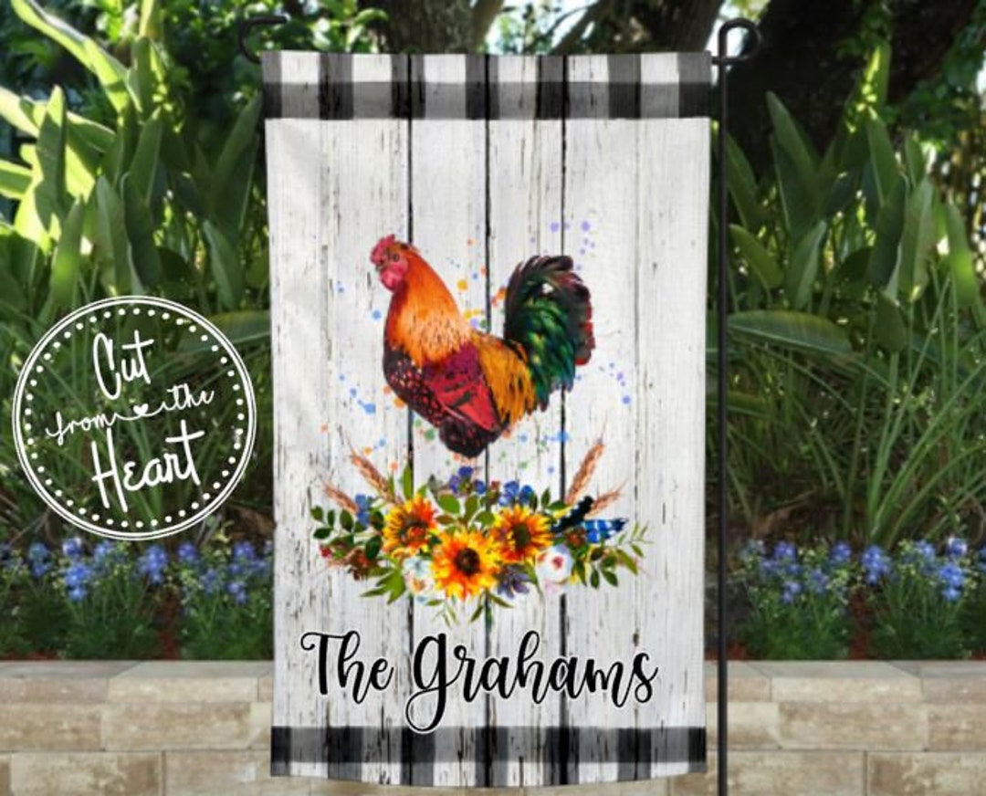 Chicken Flag, Custom Farm Flag, Custom Farm Sign, Custom Ranch Sign ...