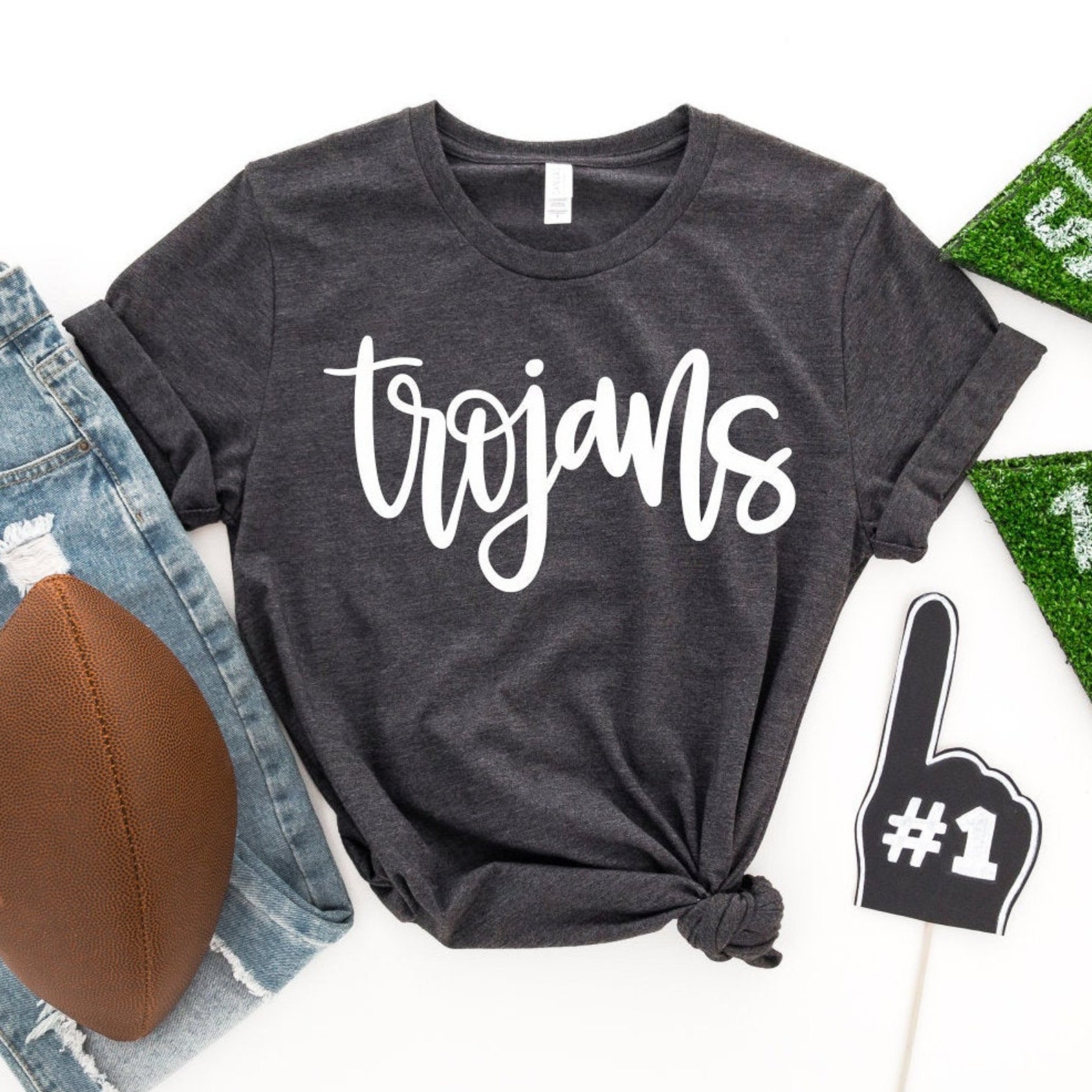 Trojans Mascot T-shirt, School Spirit Team Shirt - Etsy