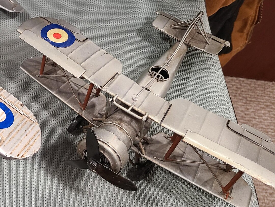 Vintage Metal WW1 Military Bi-plane - Etsy