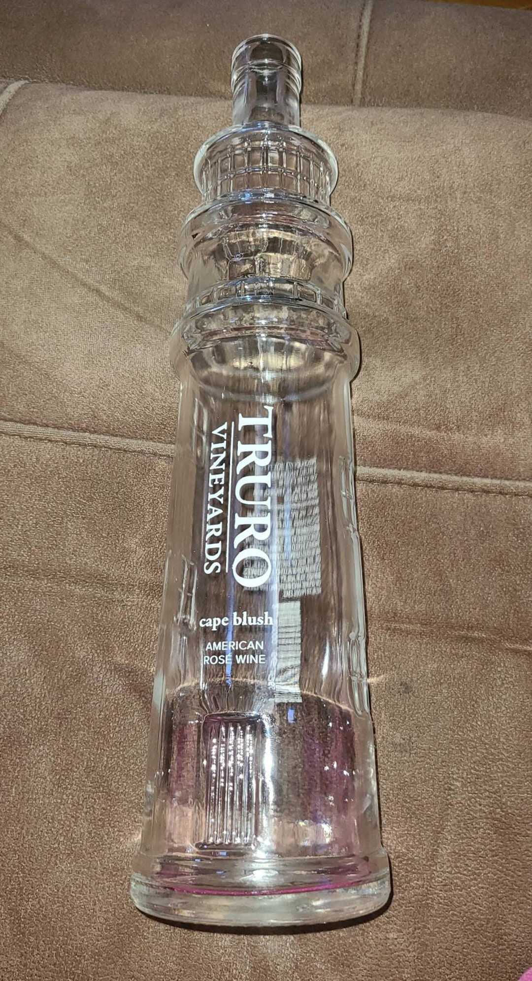 Truro Vineyards Lighthouse Clear Wine Bottle - Etsy