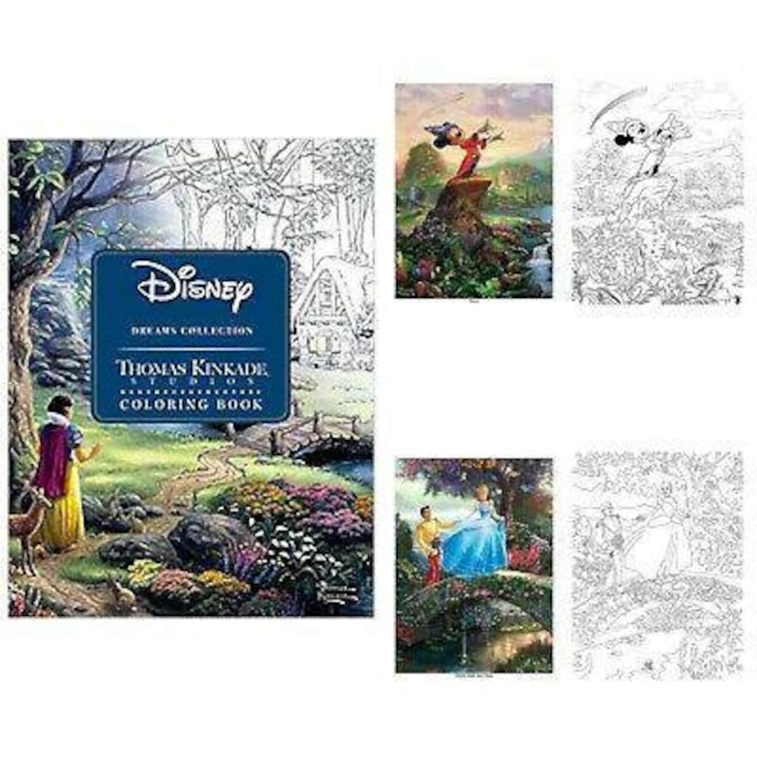 3 Disney Books Collection Coloring Book and Two Sticker Reading Books ...