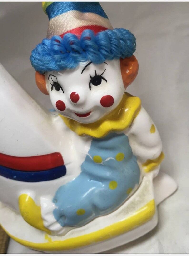 Vintage 1950 Ceramic Clown Sailboat Banks - Etsy