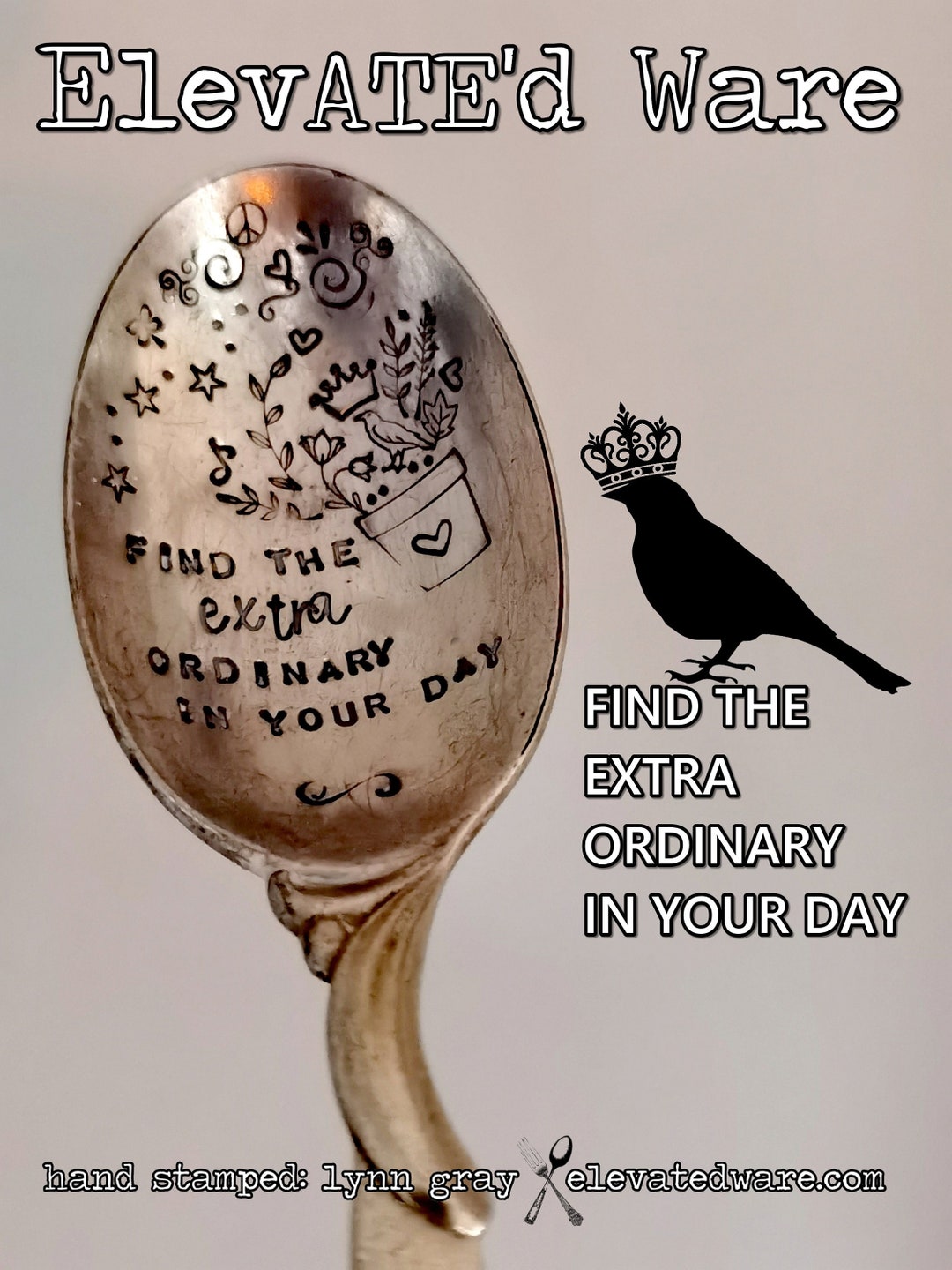 Find the EXTRA Ordinary in Your Day - Hand Stamped - Coffee Spoon - Tea ...