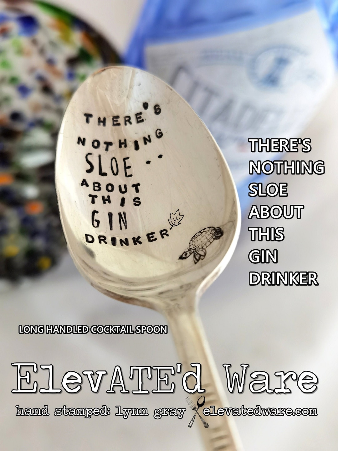 There's Nothing SLOE About This GIN Drinker - Cocktail Spoon - Barware ...