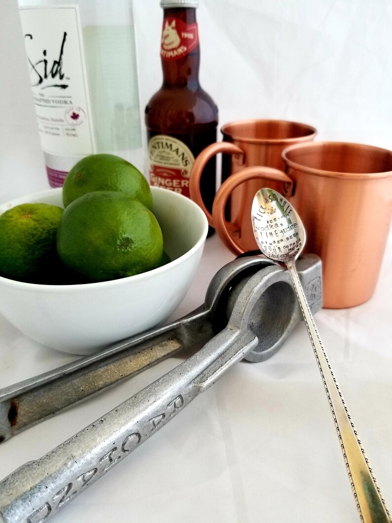 Hand Stamped COCKTAIL Spoon Kick Ass Mule... | Etsy