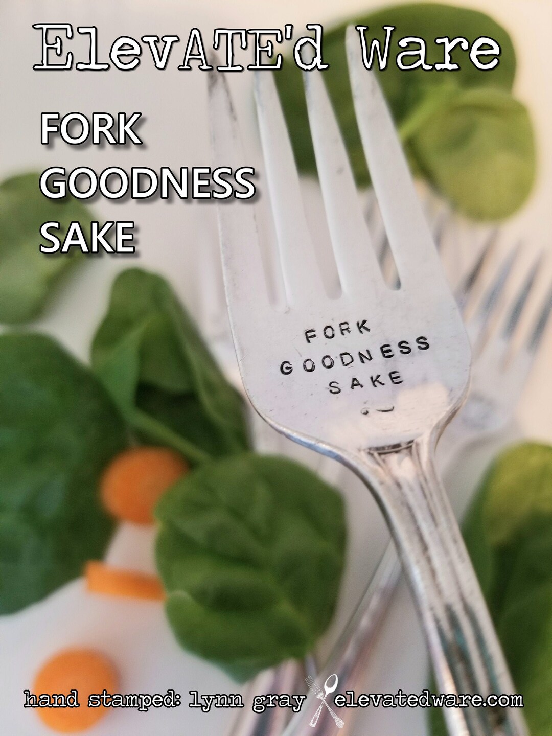 Fork Goodness Sake - Hand Stamped Vintage Forks - Silverplated Fork ...