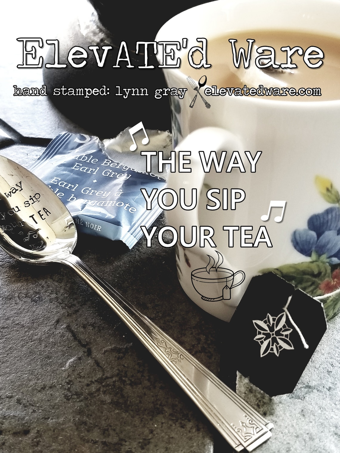 The Way You Sip Your TEA Hand Stamped TEA Spoon Teaspoon Tea Lover Tea ...