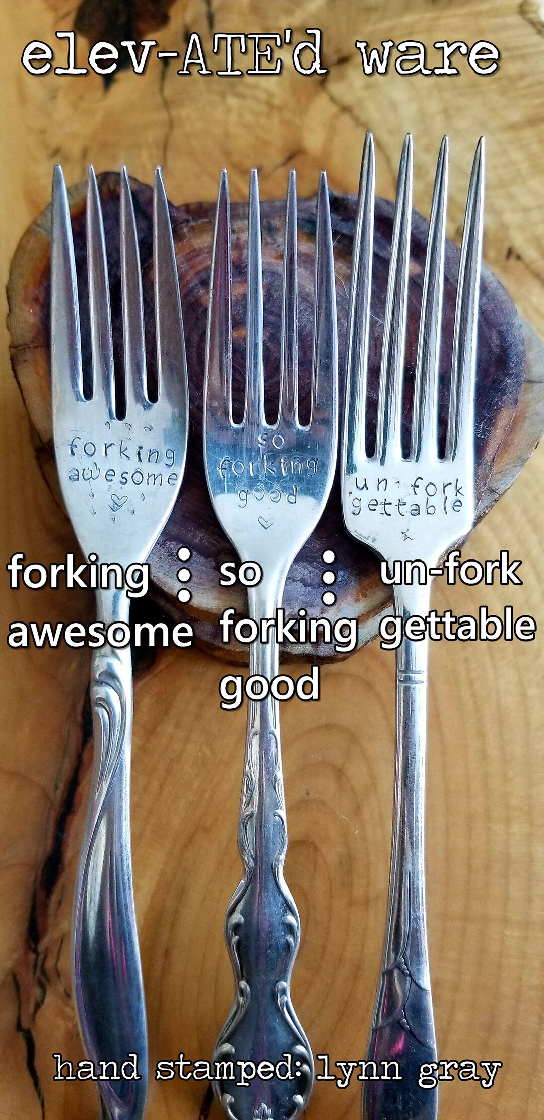 So Fork-ing Good, Awesome and Un-forkgettable/hand Stamped Forks ...