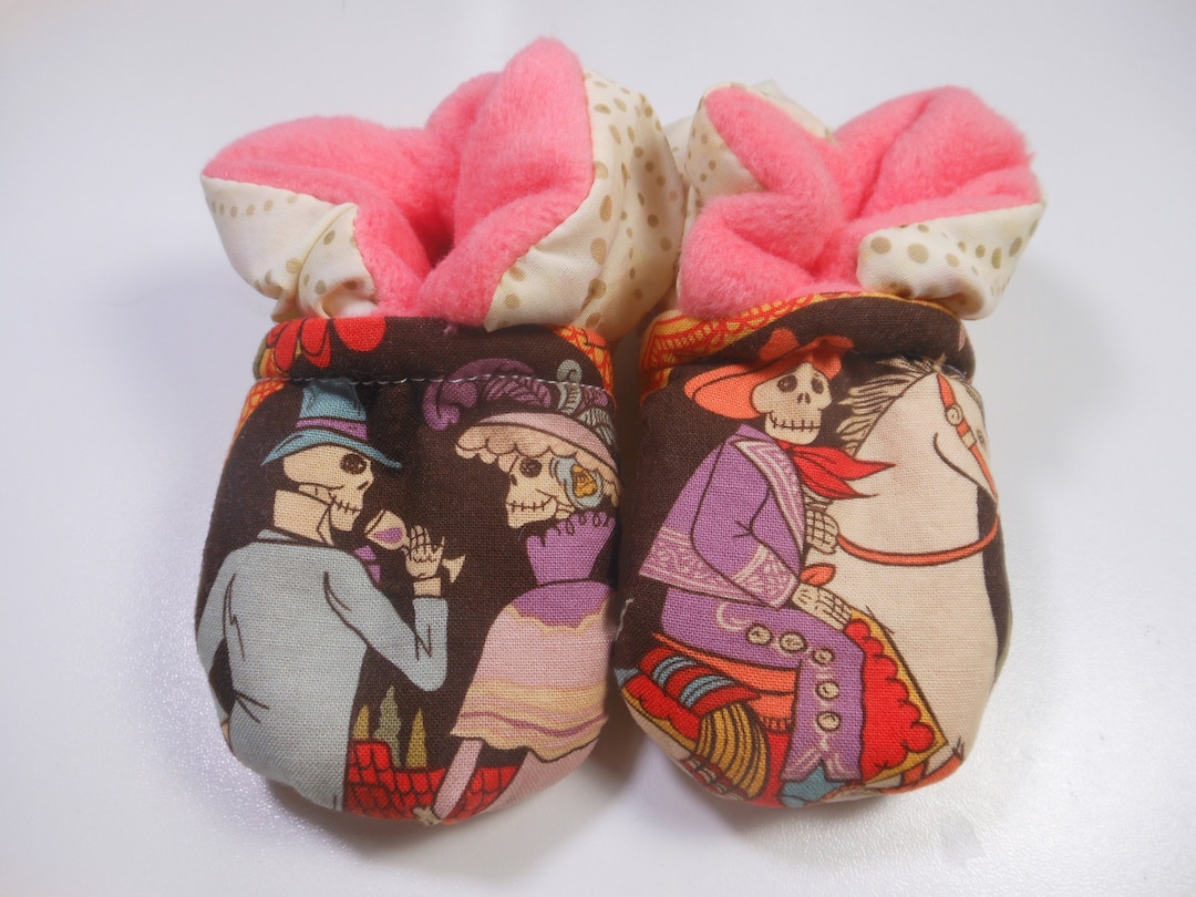 Western Themed Skeletons Baby Booties (fits Most 0-18 Months) - Etsy