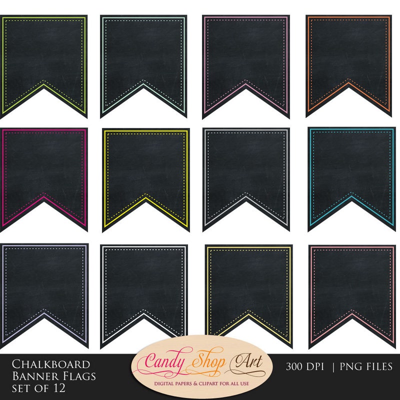 Chalkboard Pennant - Etsy