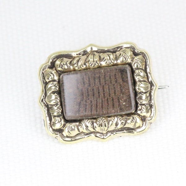 Antique Victorian Hair Brooch - Etsy