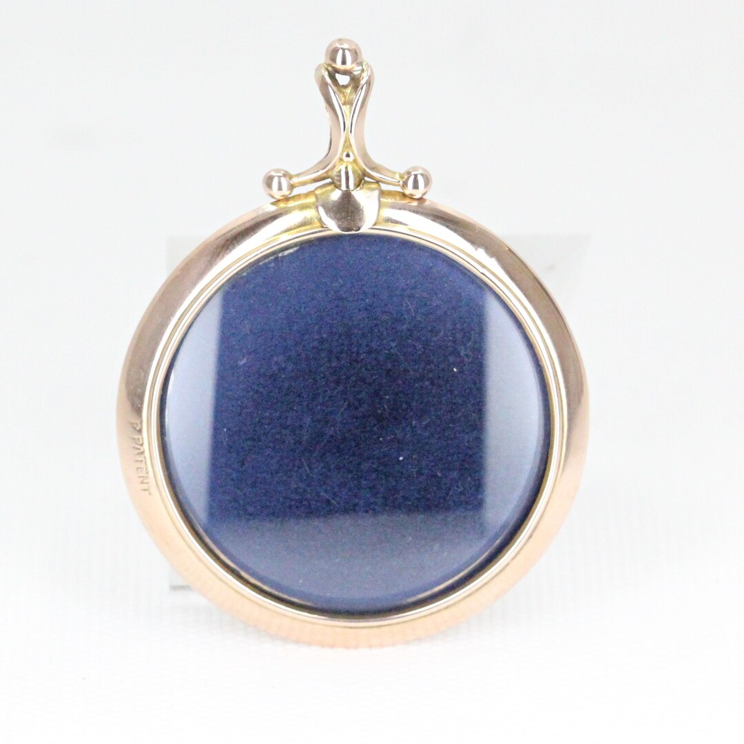 Antique 9ct Gold Round Open Picture Locket Circa: 1890's - Etsy