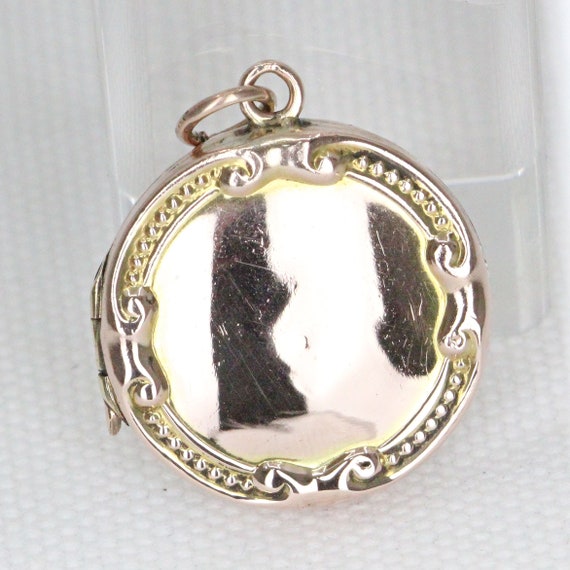 Antique 9ct Gold Front and Back Detailed Round Locket Circa: - Etsy ...