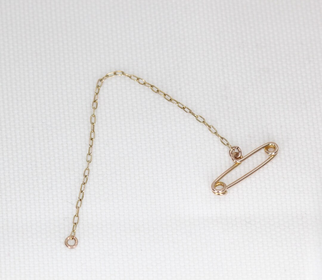 Antique 9ct Gold Brooch Safety Chain - Etsy