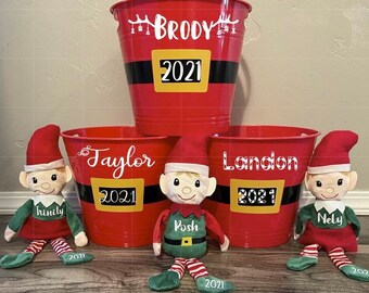 Santa Basket | Etsy