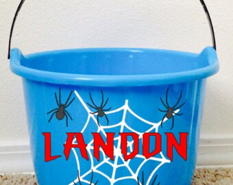 Spiderman Halloween Bucket - Etsy