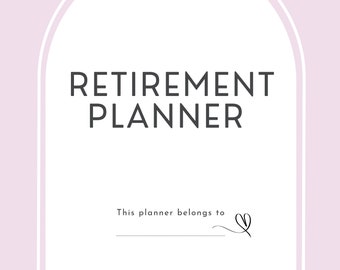 Retirement Planner, Printable Planner, Financial Planner, Retirement ...