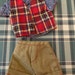 1995 Vintage Ken in Style Fashions Khaki Shorts Denim Shirt Plaid Vest ...