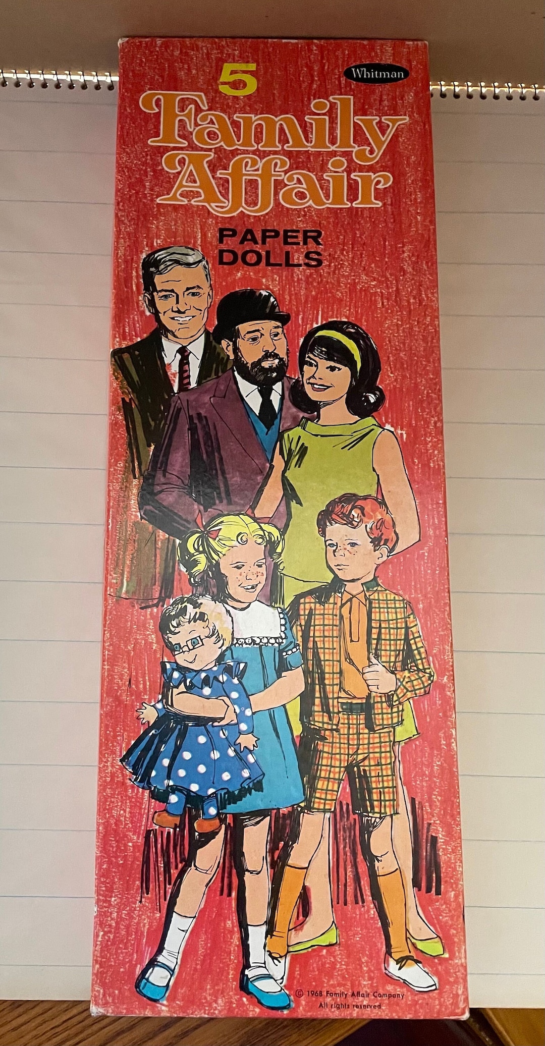 Boxed Set 1968 Whitman Paper Dolls~ Family Affair~ Popular Television ...