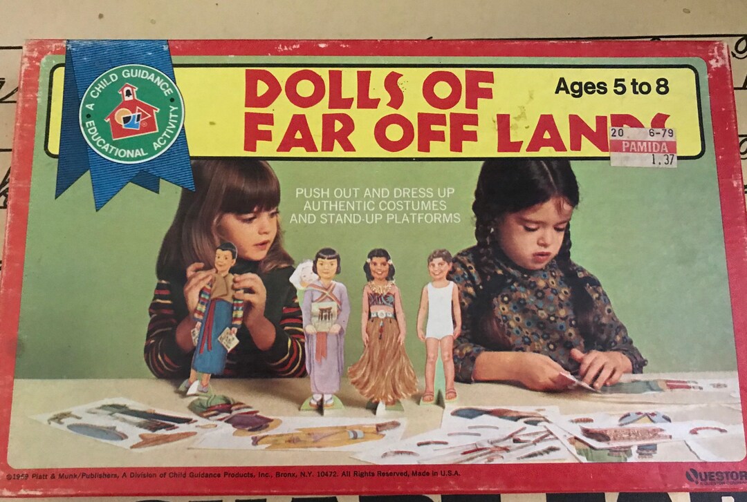 1959 Dolls of Far off Lands Paper Doll Set: Vintage Costume Dolls - Etsy