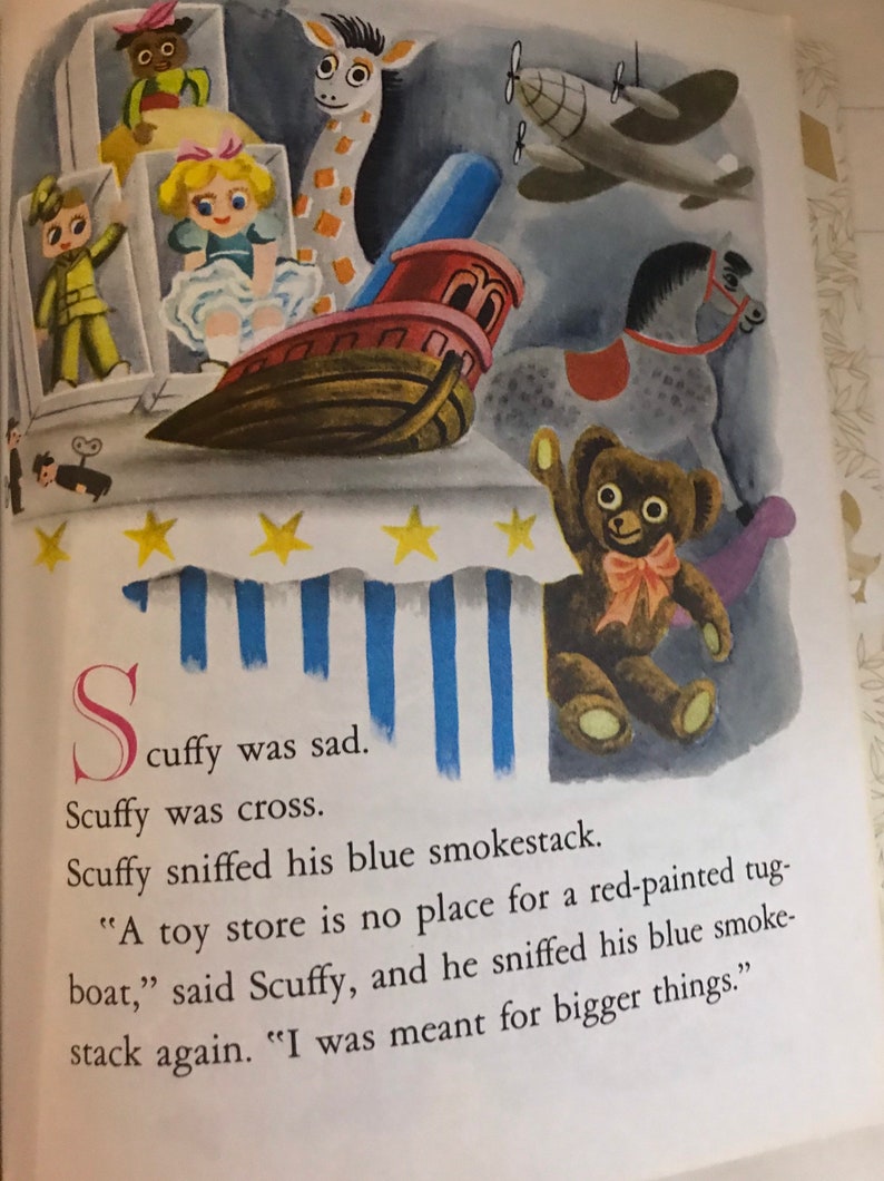 Scuffy the Tugboat Little Golden Book Hardcover Circa - Etsy