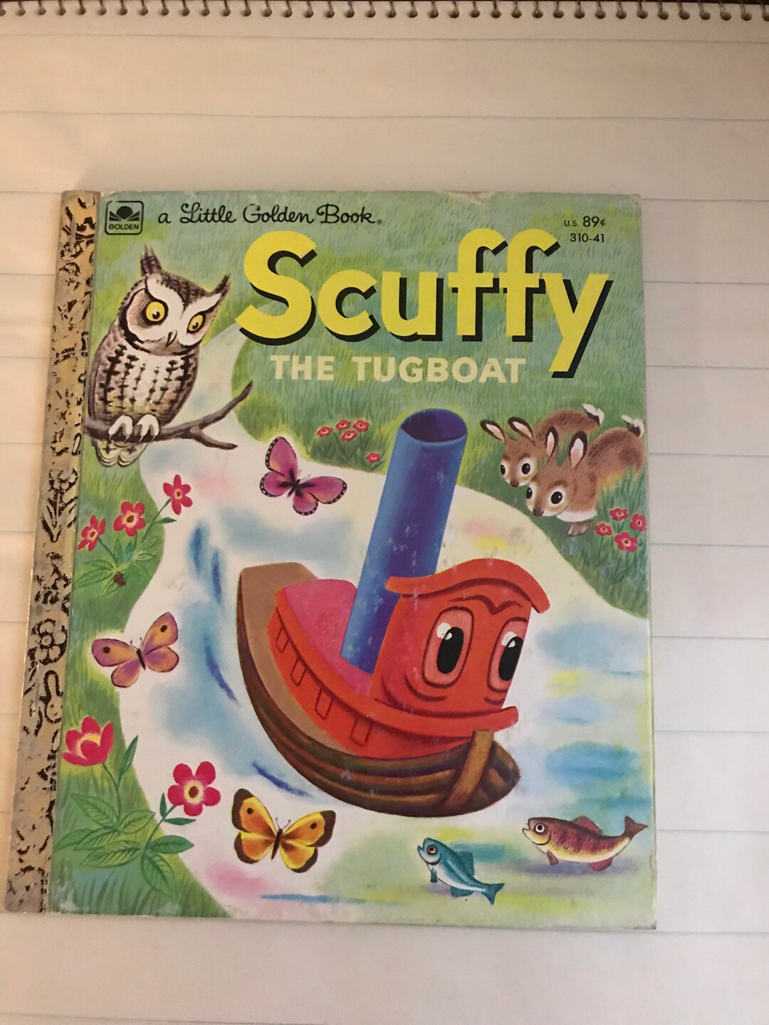 Scuffy the Tugboat Little Golden Book Hardcover Circa 1970's Childhood ...