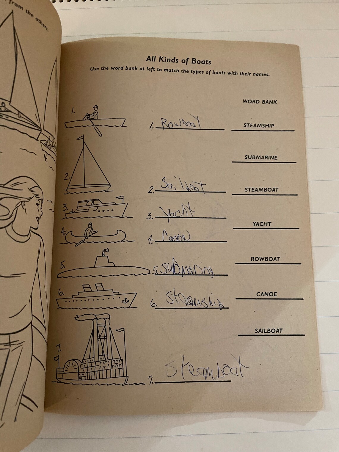 1979 Barbie & Skipper Sport Stars Color and Activity Book Vintage Barbie Book Golf Tennis Ski ...