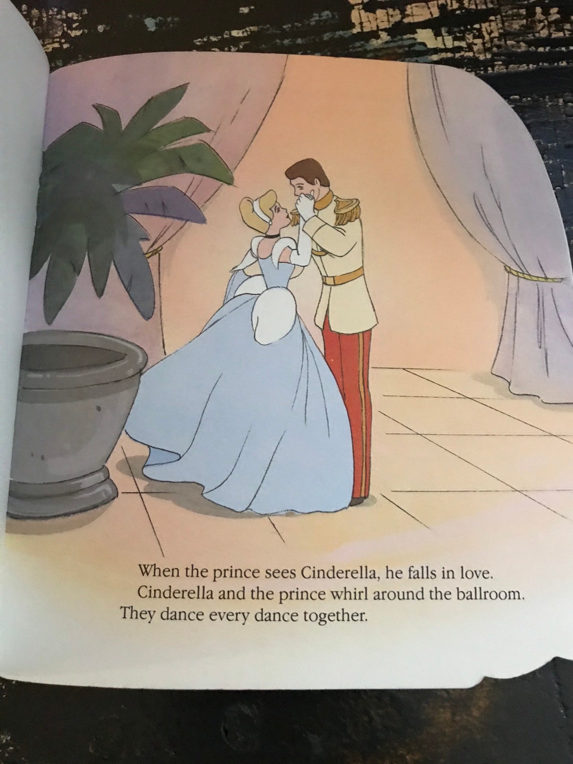 1987 Golden Super Shape Book Walt Disney's Cinderella Children's Book ...