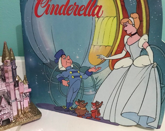 1987 Golden Super Shape Book Walt Disney's Cinderella~ Children's Book ...